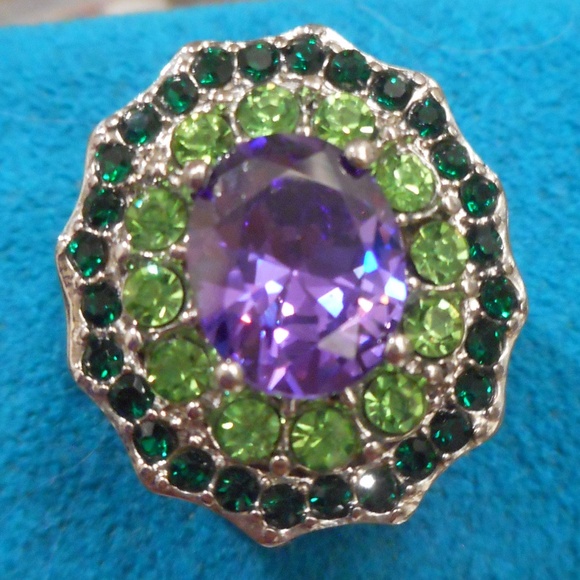 Unbranded | Jewelry | New Sim Purple Diamond Neon Green Austrian ...